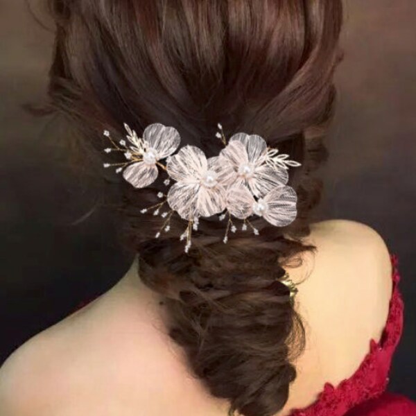 Chinese Bride Gold Hairpiece - Etsy