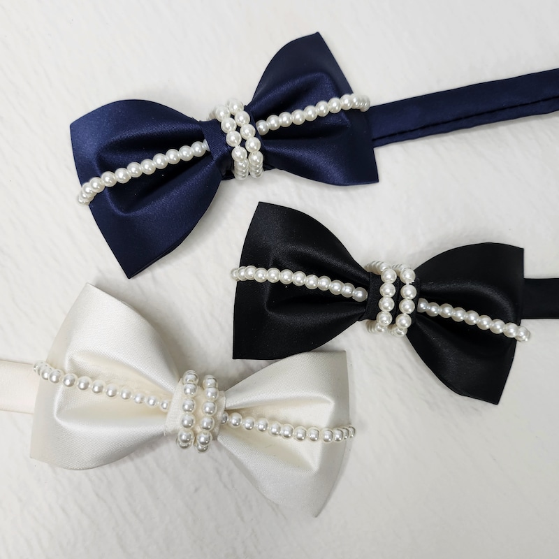 Pearl Accent Tie - Etsy