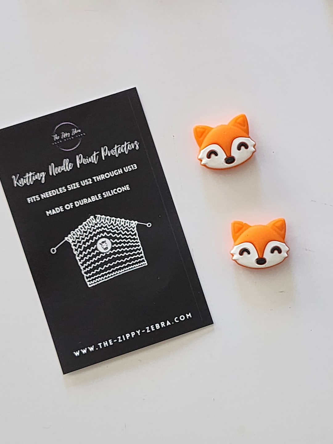 Adorable Knitting Needle Point Protectors Fox Heads - Etsy