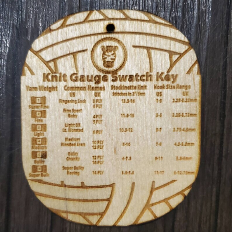 Wooden Measurement Keys Crochet Knit WPI Gauge Rulers - Etsy