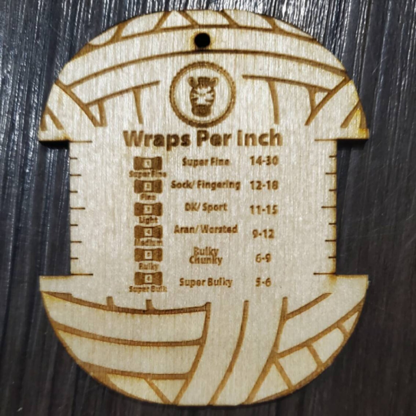 Wooden Measurement Keys Crochet Knit WPI Gauge Rulers - Etsy