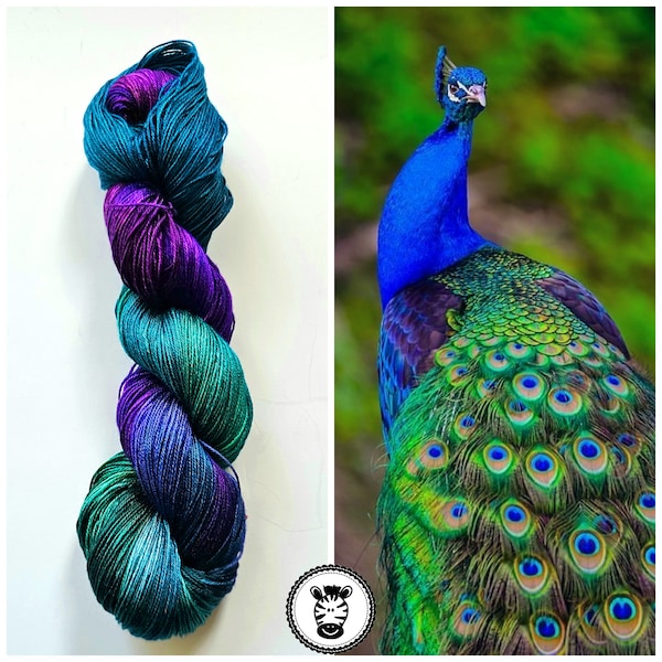 Peacock Blue Yarn - Etsy