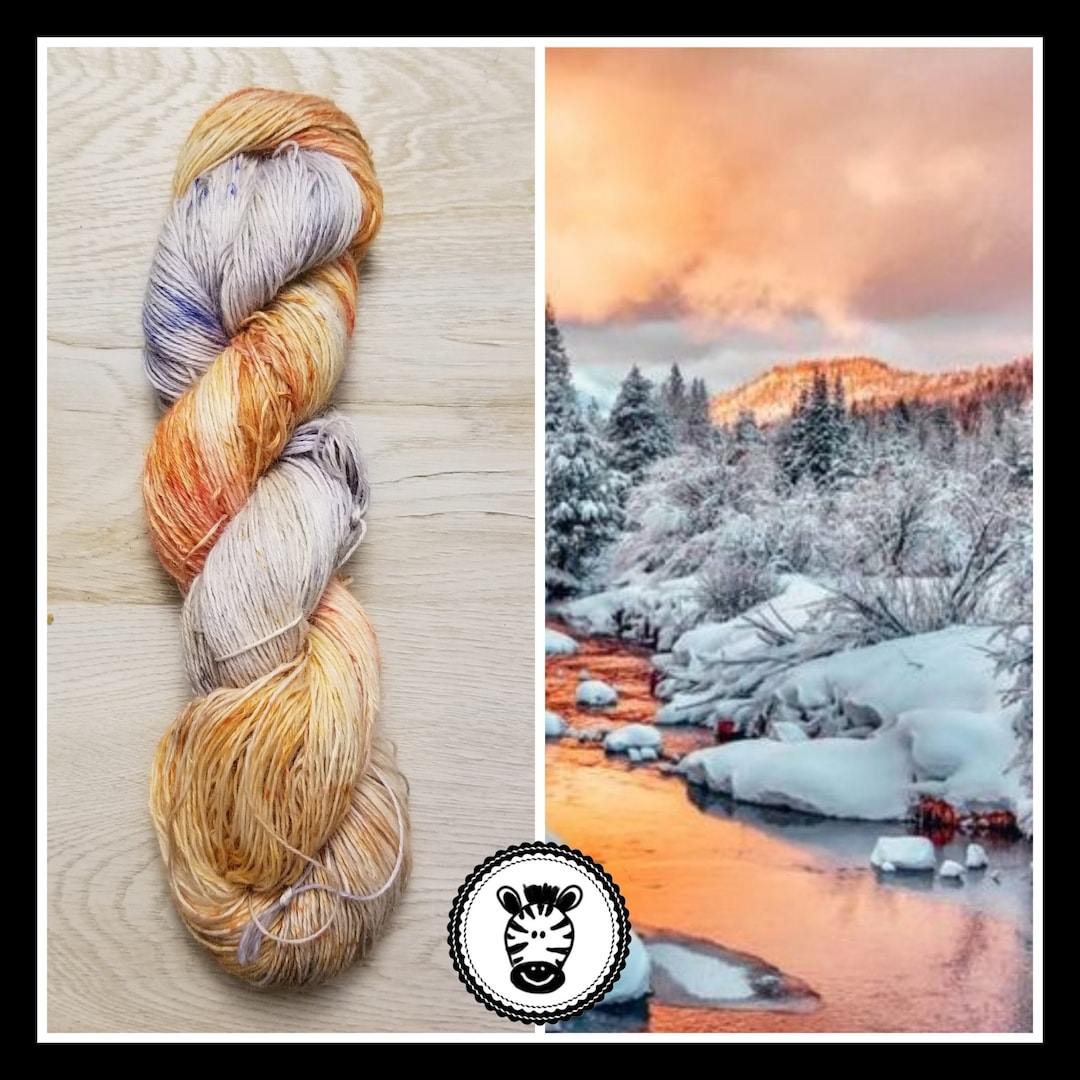 Hand Dyed Yarn: Summit Sunset Available in Silk, Baby Alpaca, Linen ...