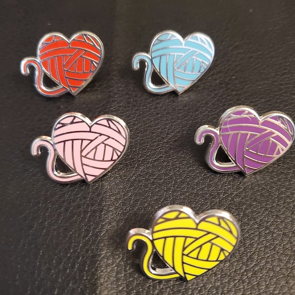 Crochet Enamel Pin - Etsy