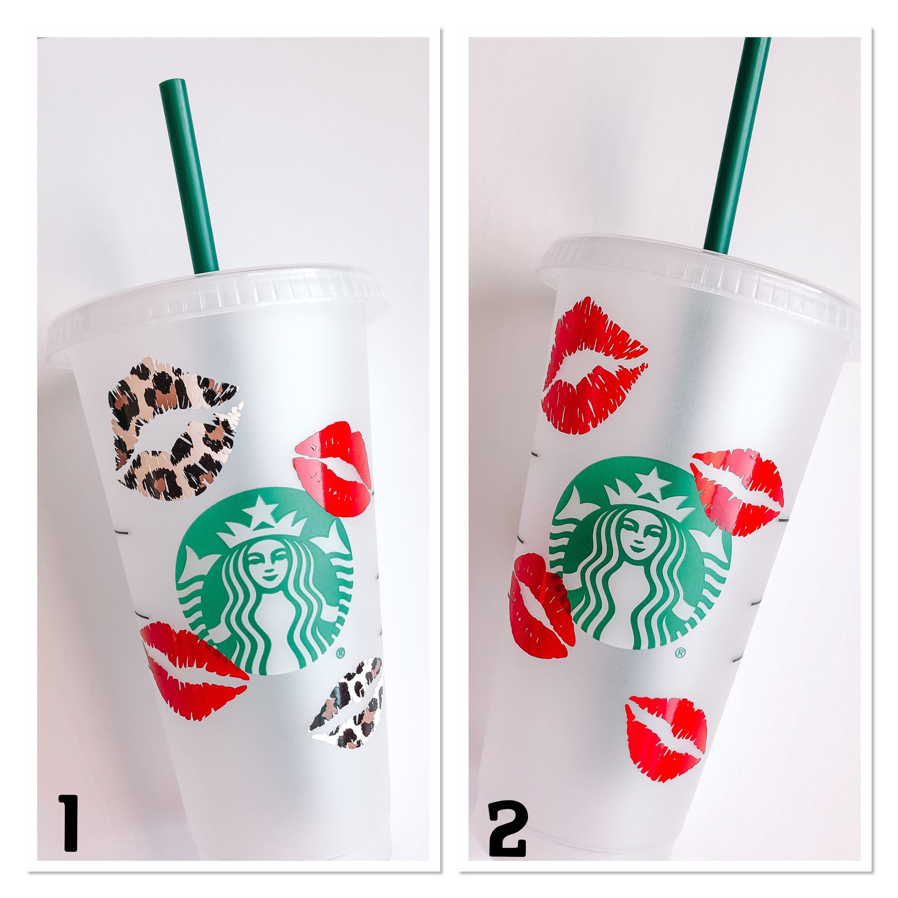 Valentines Day Starbucks Cold Cup with Custom Decals Kitchen & Dining ...