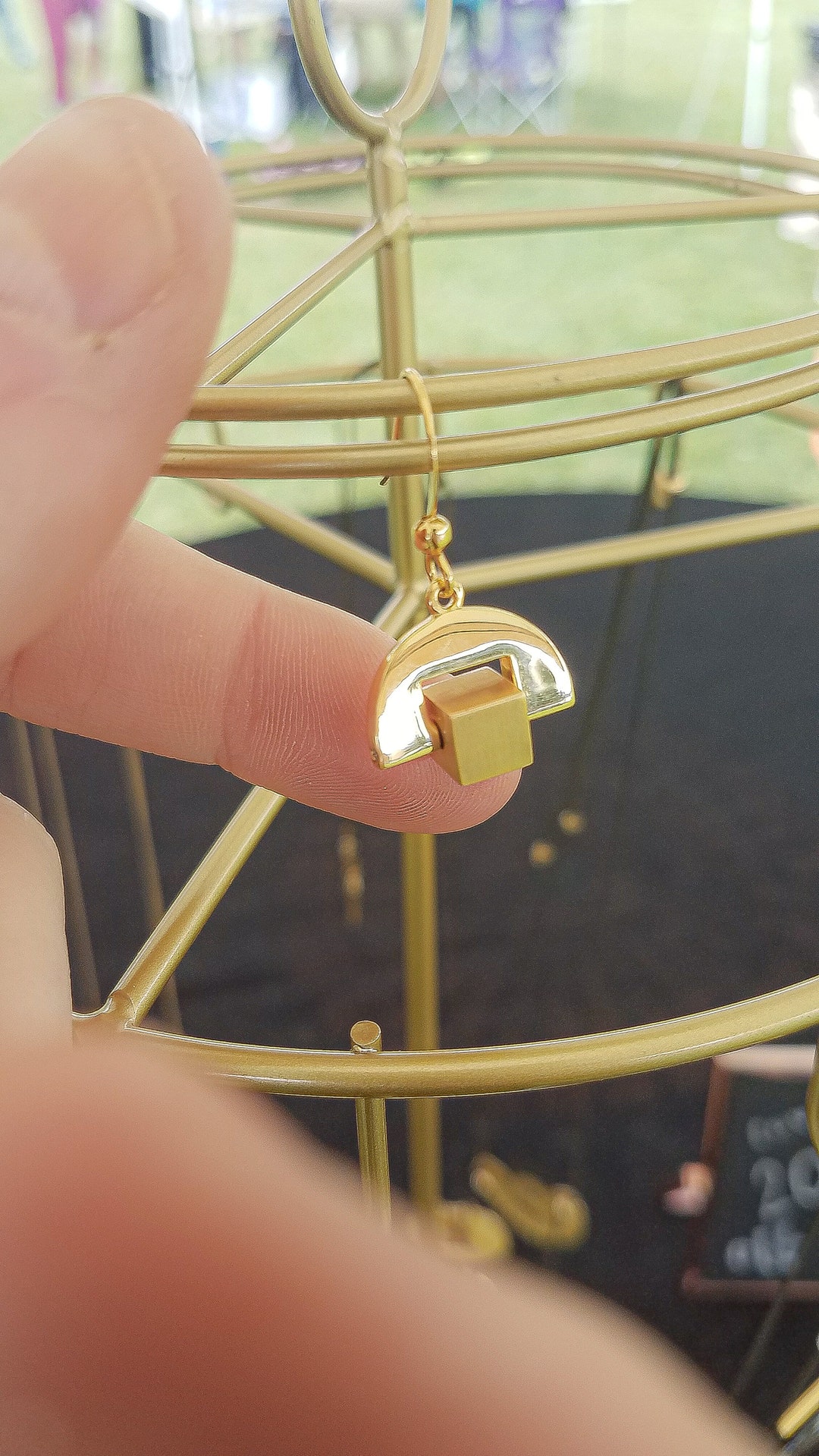 Semi-square Kinetic Fidget Earrings by Playthings Studio - Etsy