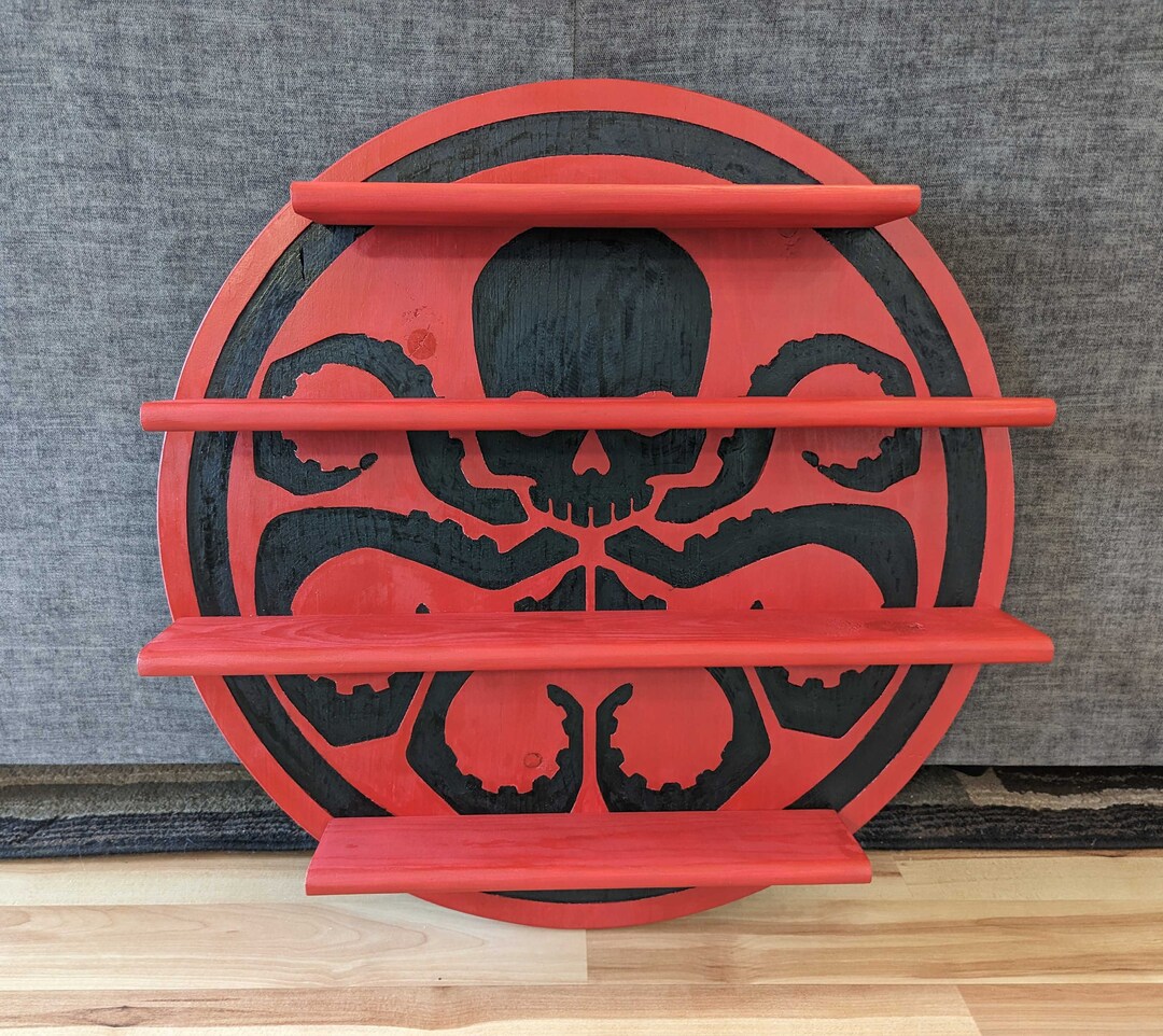 Marvel Zombie Funko Pop Wall Display, Hydra, Custom Shelves, CNC Wood ...