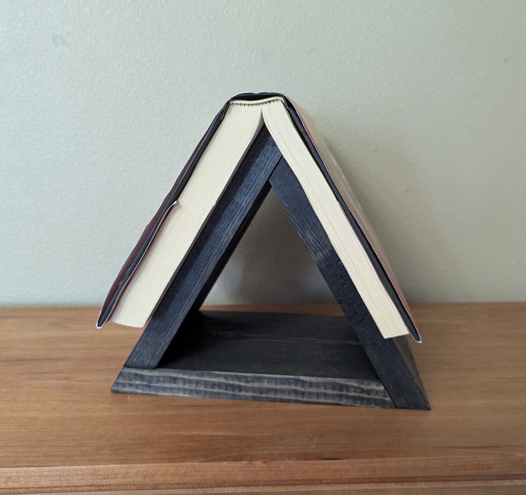 Tabletop Book Stand, Nightstand, Bookmark, Wood, Personalized Options ...