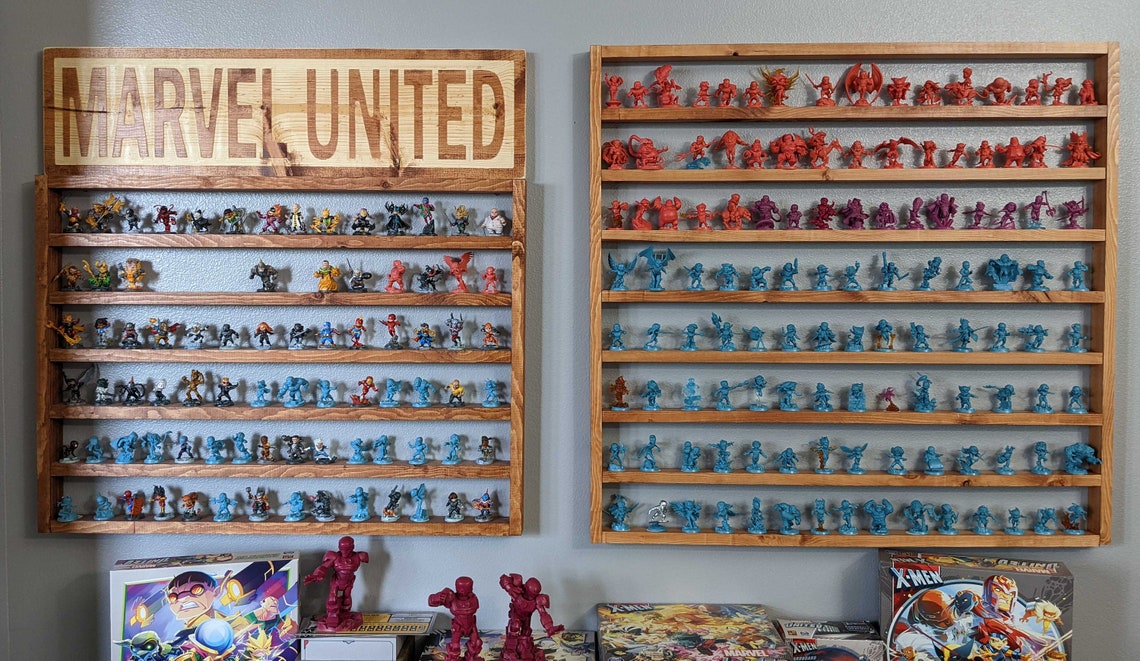 Marvel United Display Shelf for Miniatures, X-men United, Wall Display ...