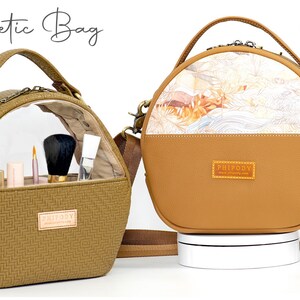 The Glam & Go Cosmetic Bag, Sewing Pattern With Video - Digital ...