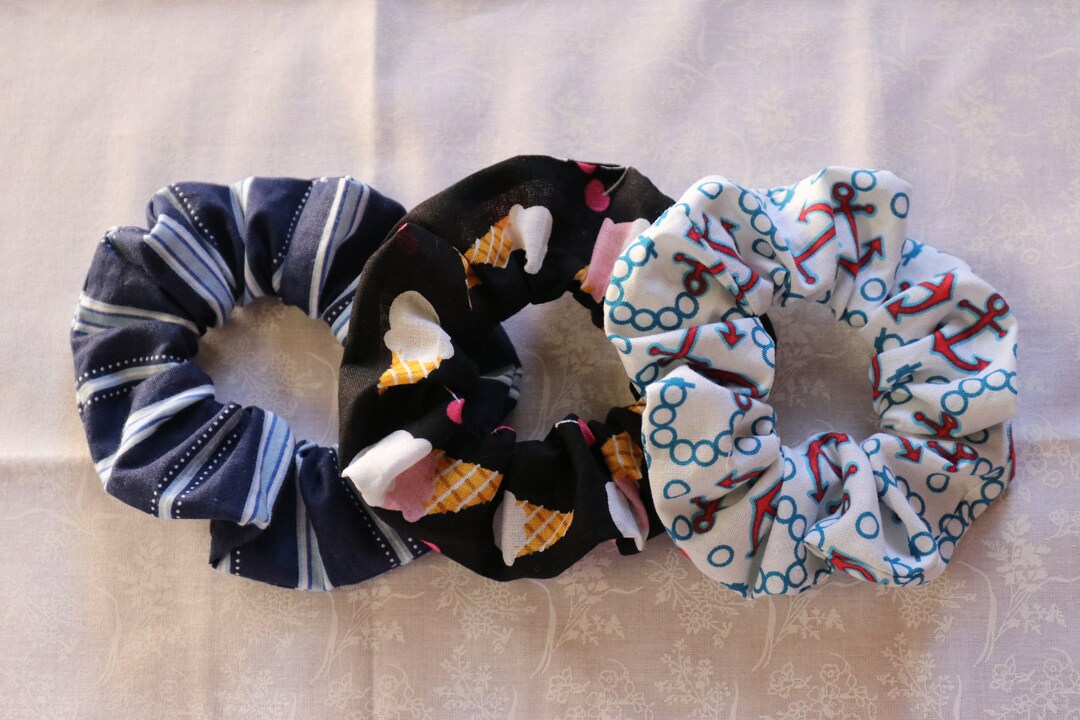 Stranger Things Scoops Ahoy Ice Cream Inspired Scrunchie Pack of 3 ...