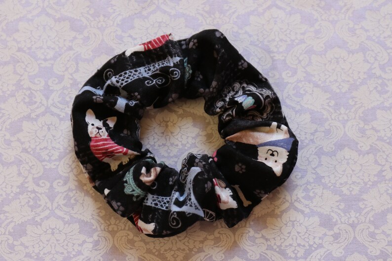 Puppy Dog Scrunchies Pack of 3 Dogs in Paris Scrunchies Dog - Etsy