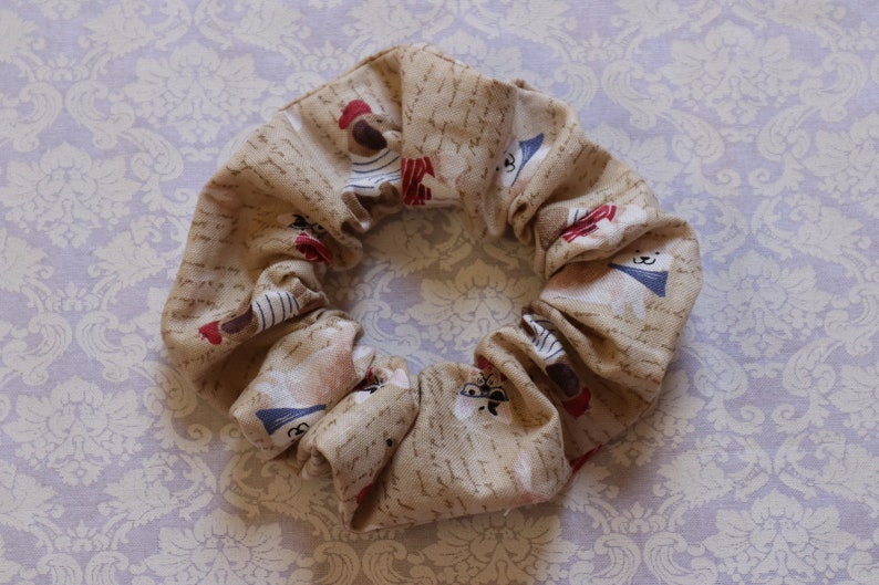 Puppy Dog Scrunchies Pack of 3 Dogs in Paris Scrunchies Dog - Etsy