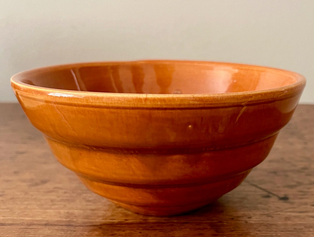Vintage Bauer Beehive Mixing Bowl #18 Cinnamon Brown Ray Murray 1945 ...