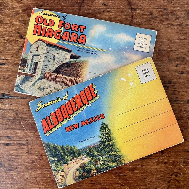 Postcard Folder - Etsy