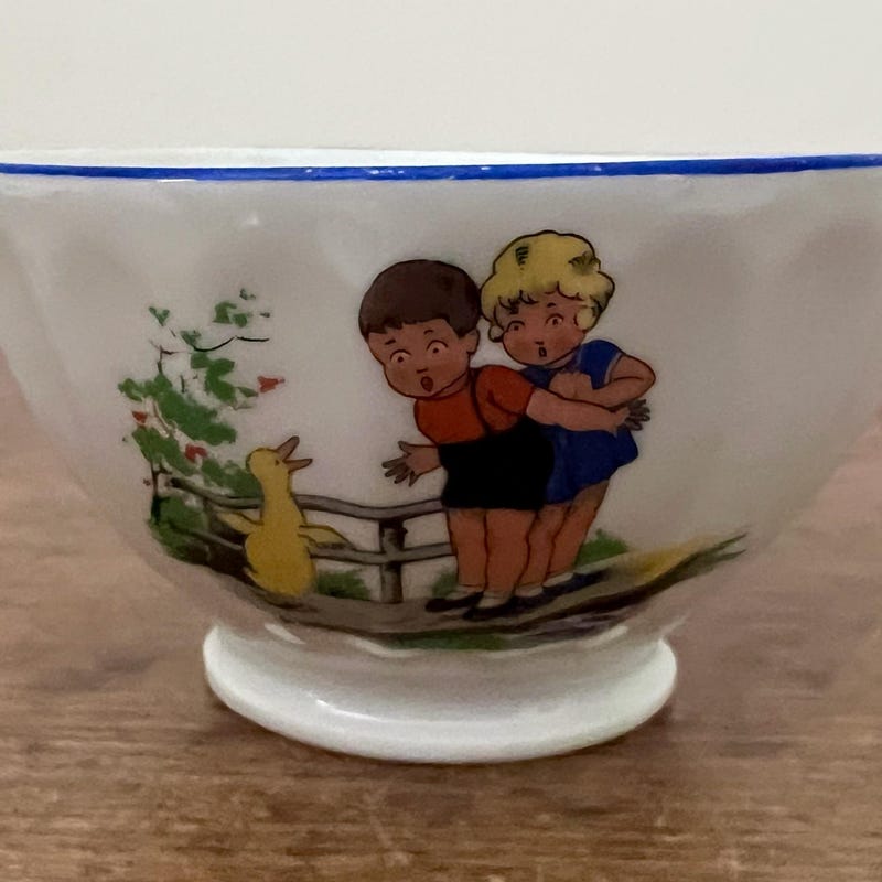 Vintage French Cafe Bowl - Etsy