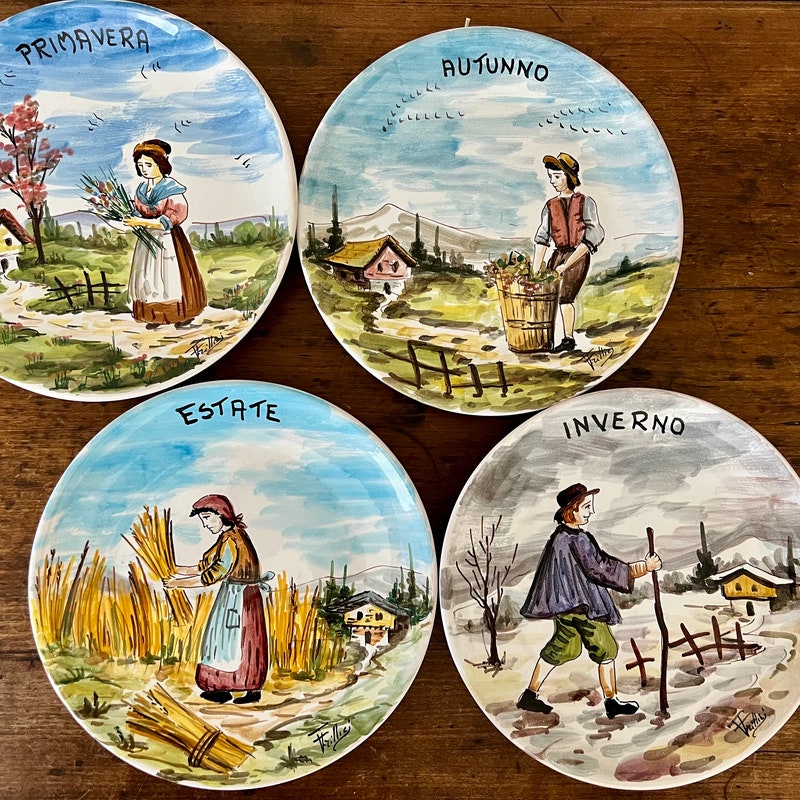 Four Seasons Plate - Etsy