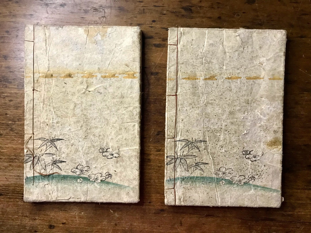 Antique Japanese Shunga Handmade Shunga Books With Color Block Prints ...