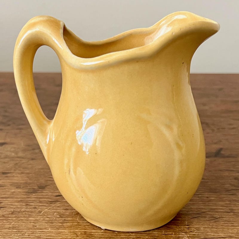 Small Yellow Pitcher - Etsy