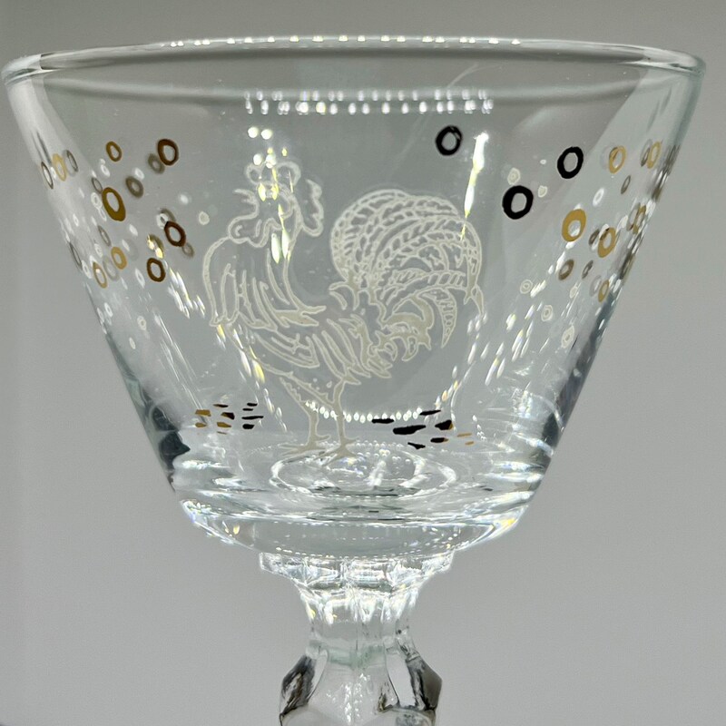 Rooster Wine Glass - Etsy