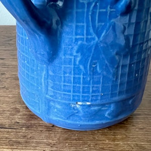 Antique Uhl Pottery Stoneware Pitcher, Blue Grapes Trellis Design - Etsy
