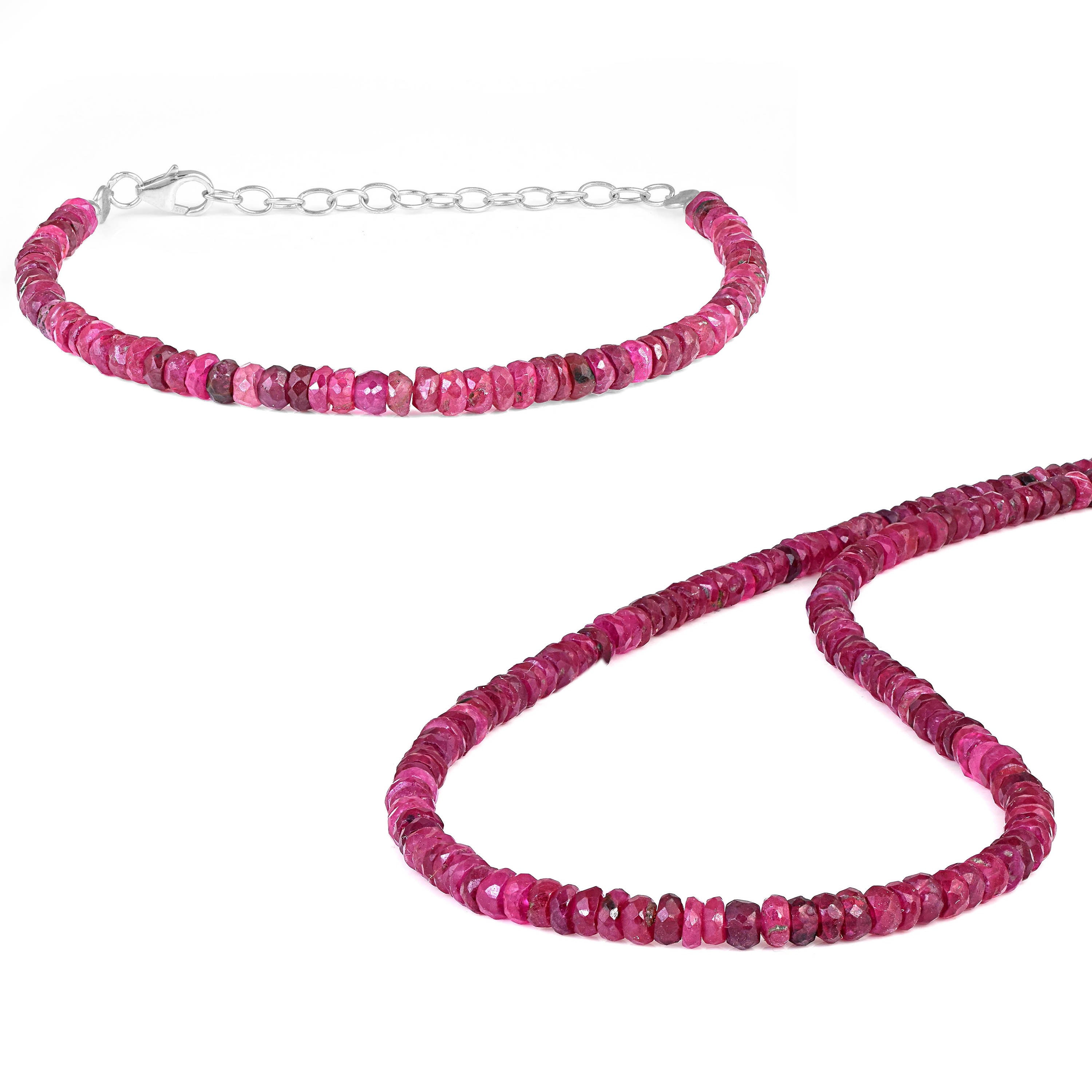 Natural Ruby Necklace Women's Wedding Ruby Gemstone - Etsy