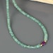 Genuine Columbian Emerald & Ruby Necklace,multicolor Gemstone 18 Beaded ...