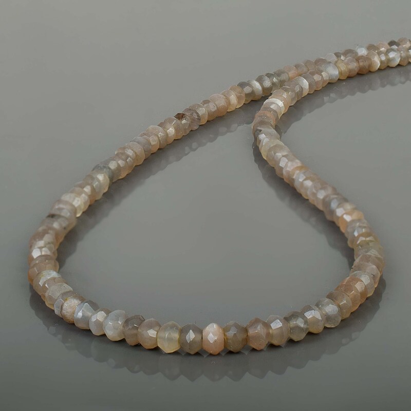 Moonstone Bead Necklace - Etsy