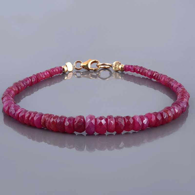 Ruby Bracelet - Etsy