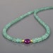 Genuine Columbian Emerald & Ruby Necklace,multicolor Gemstone 18 Beaded ...
