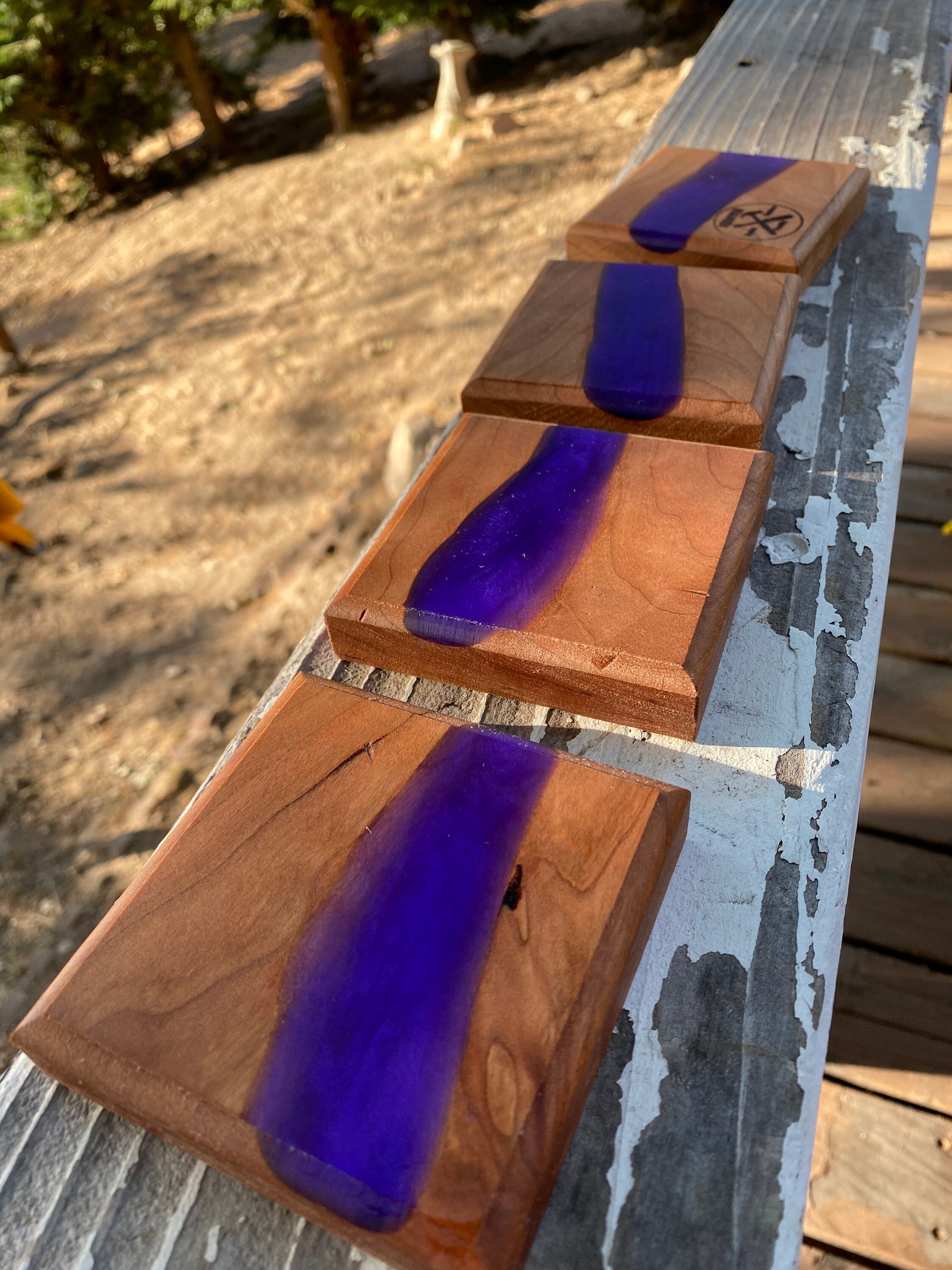 Handmade Custom Epoxy River Coasters - Etsy.de