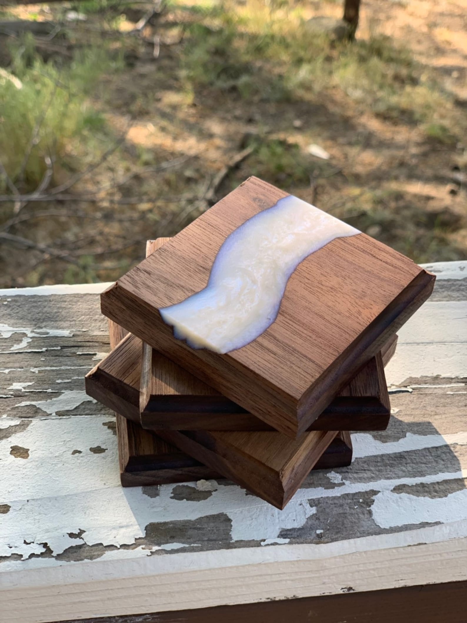 Handmade Custom Epoxy River Coasters - Etsy