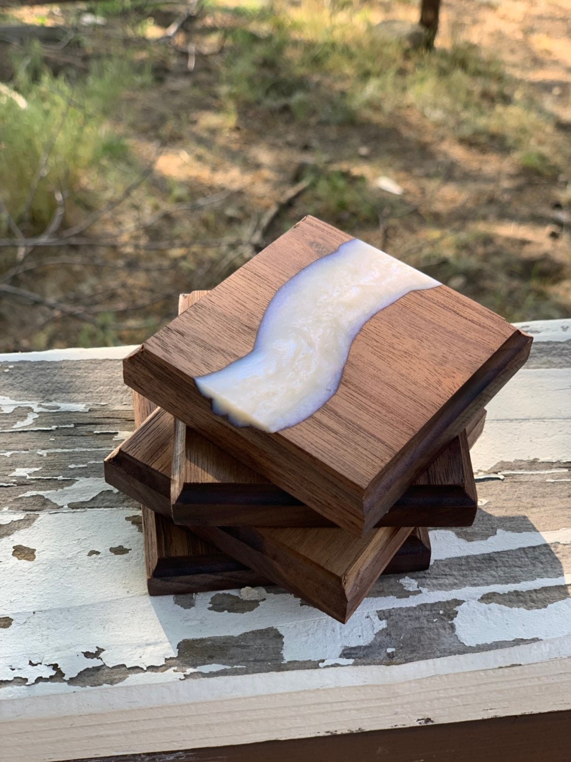 Handmade Custom Epoxy River Coasters - Etsy