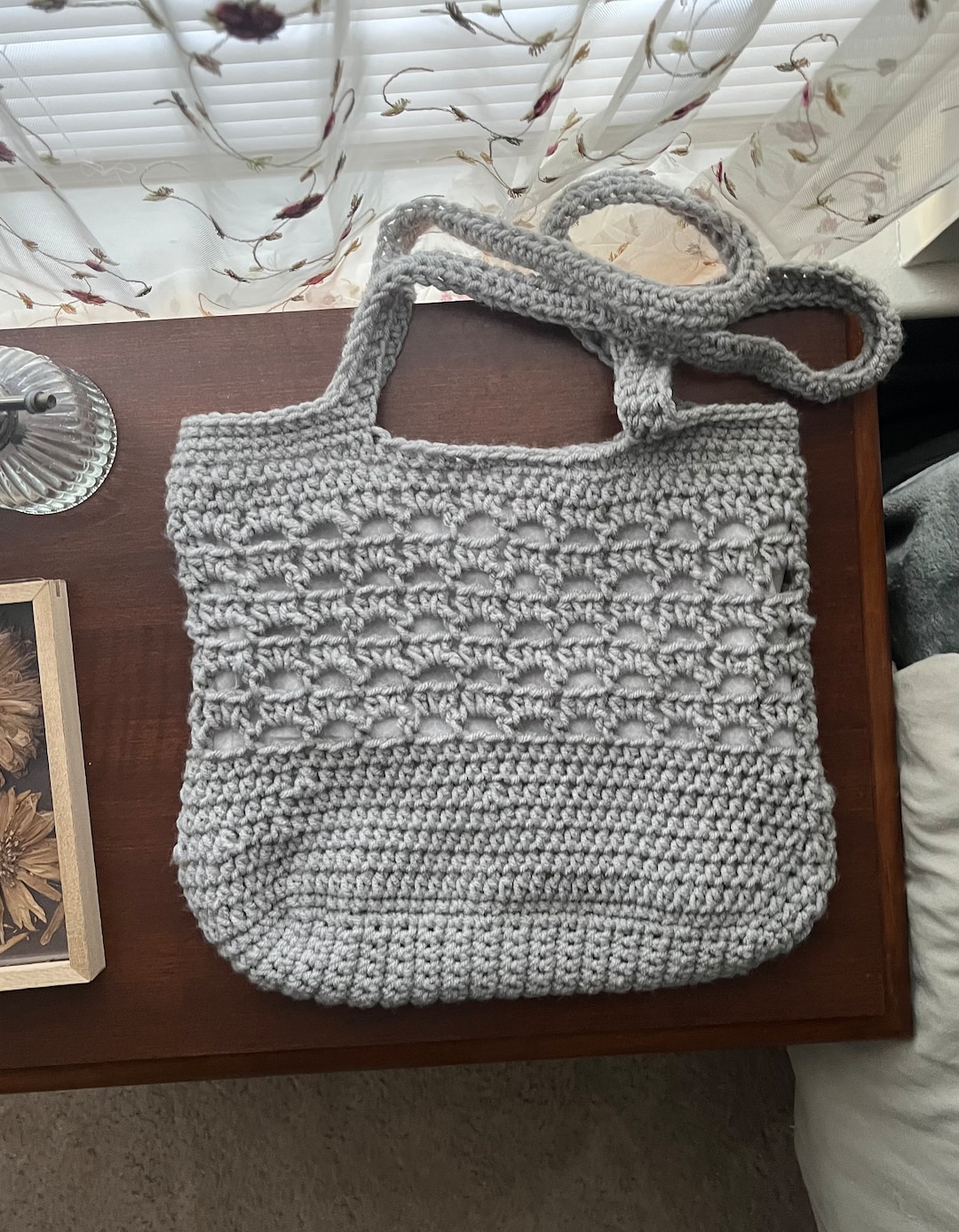 Crochet Bag Handmade Market Bag Crochet Brown Shoulder Bag - Etsy