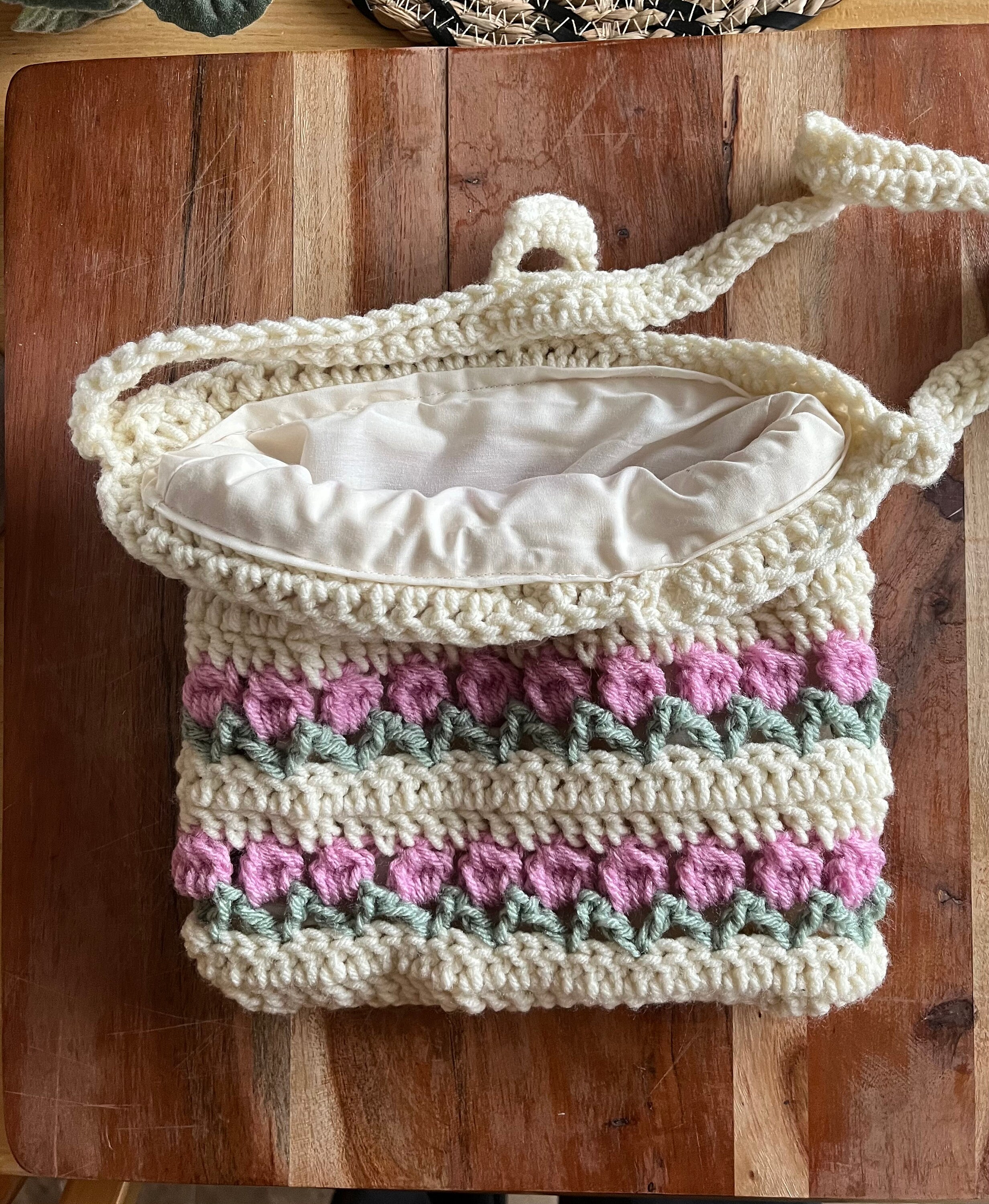 Crochet Tulip Bag Crochet Shoulder Bag Spring Bag Handmade Purse Summer ...