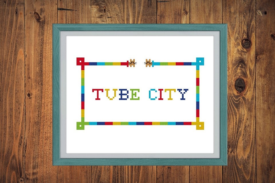 Tube City Cross Stitch Digital Pattern - Etsy
