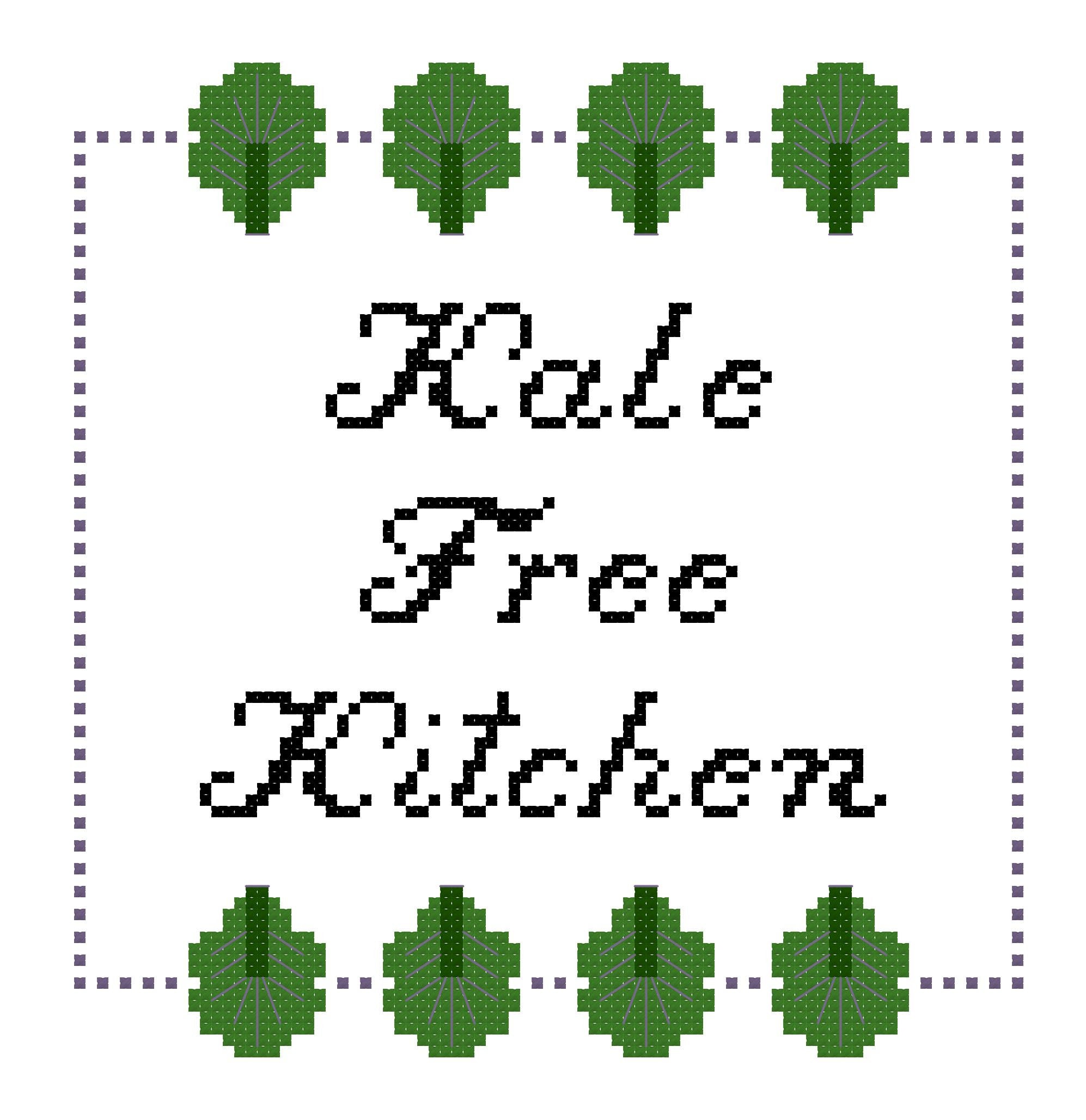 Kale Free Kitchen Cross Stitch Digital Pattern - Etsy 日本