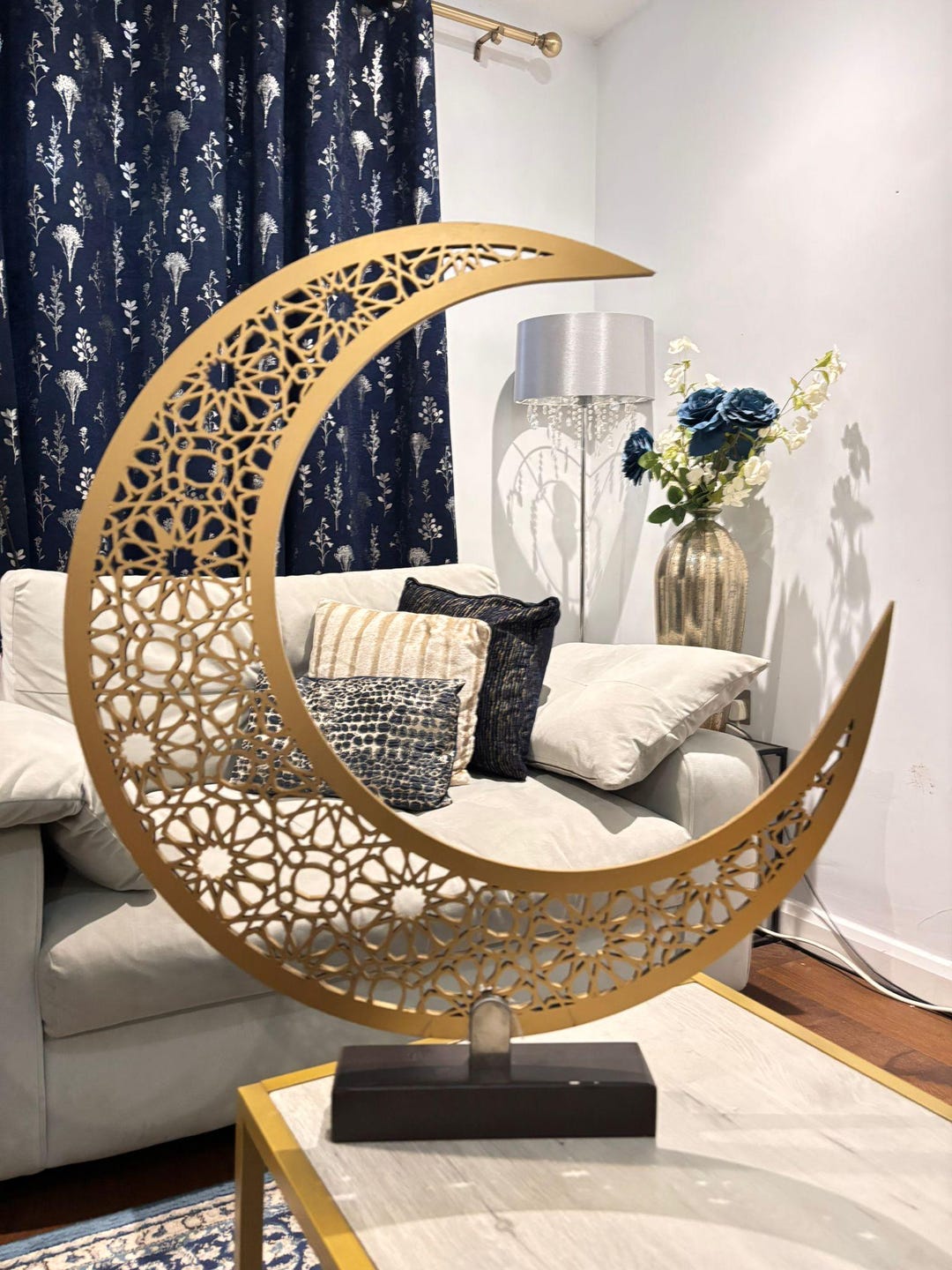 Crescent Moon Ramadan Decor, Ramadan Table Top, Huge Crescent Decor ...