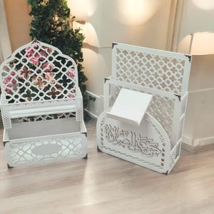 Prayer Rug Holder, Prayer Mat & Quran Holder, Moroccon Pattern Prayer ...