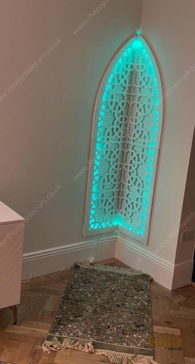 Wooden Geometric Arch Panel, Moroccan Islamic Wall Decor - Etsy