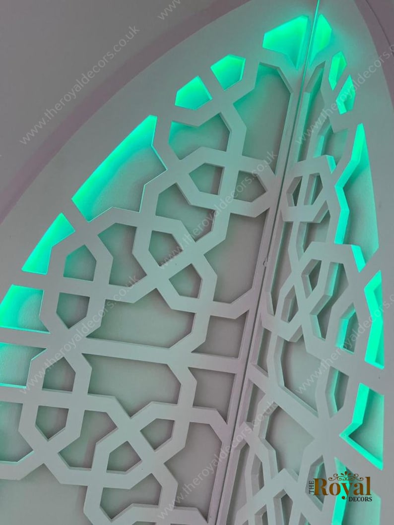 Wooden Geometric Arch Panel, Moroccan Islamic Wall Decor - Etsy UK