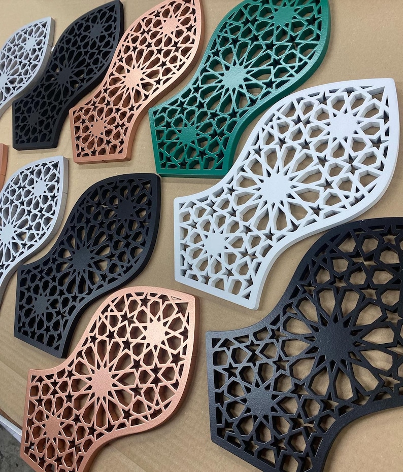 Nalain Pak Islamic Wall Art. Wooden Nalayn Shareef Islamic | Etsy