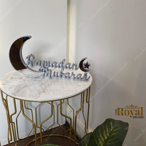 Ramadan Table Top Art, Ramadan Mubarak Table Decor, Ramadan Decoration ...