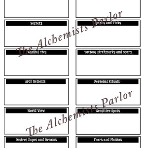 Sheet of the Pathfinder - Etsy