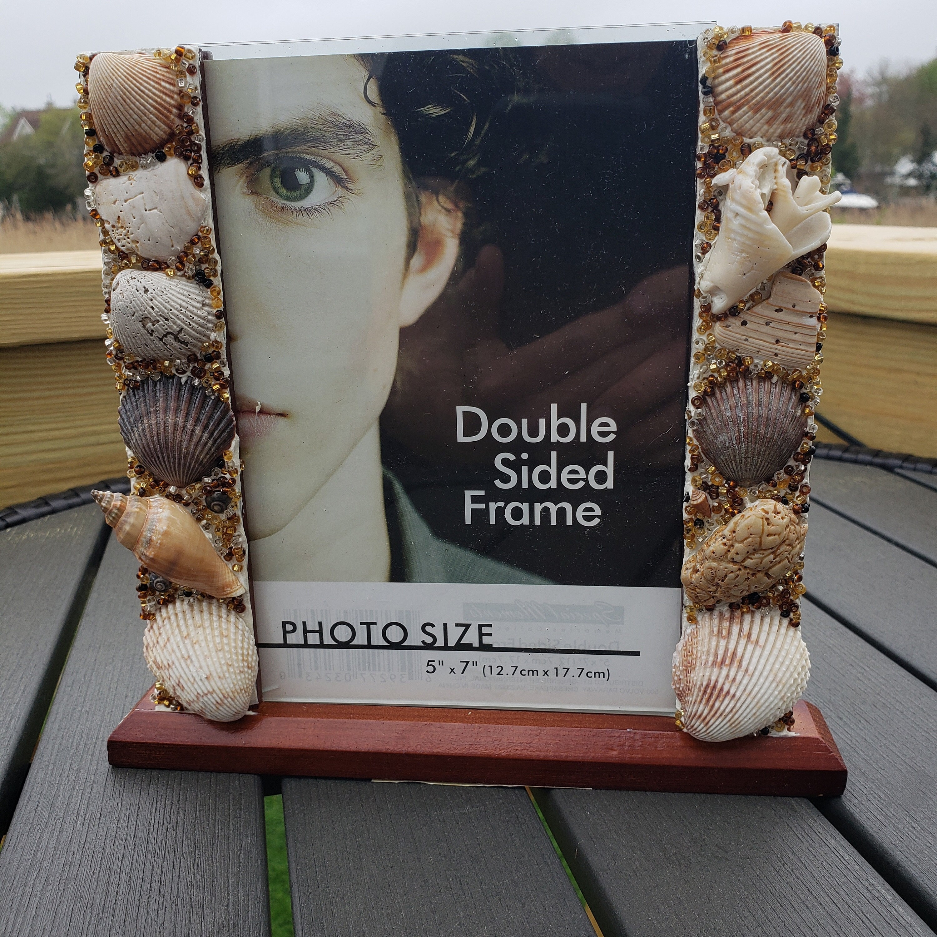 Marco de concha hecho a mano - Etsy España