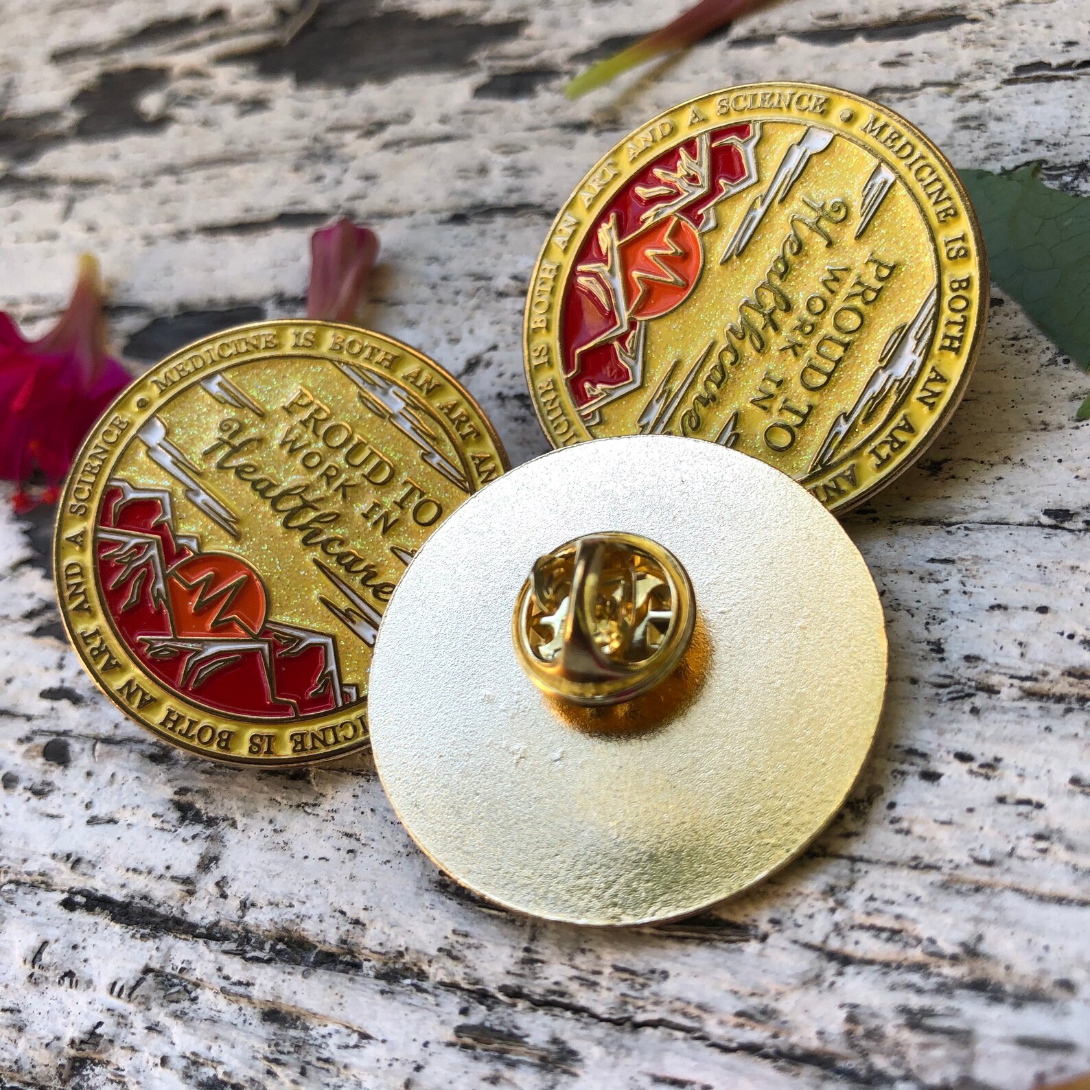 Proud to Work in Healthcare Badge Enamel Lapel Pin Medical Pin - Etsy