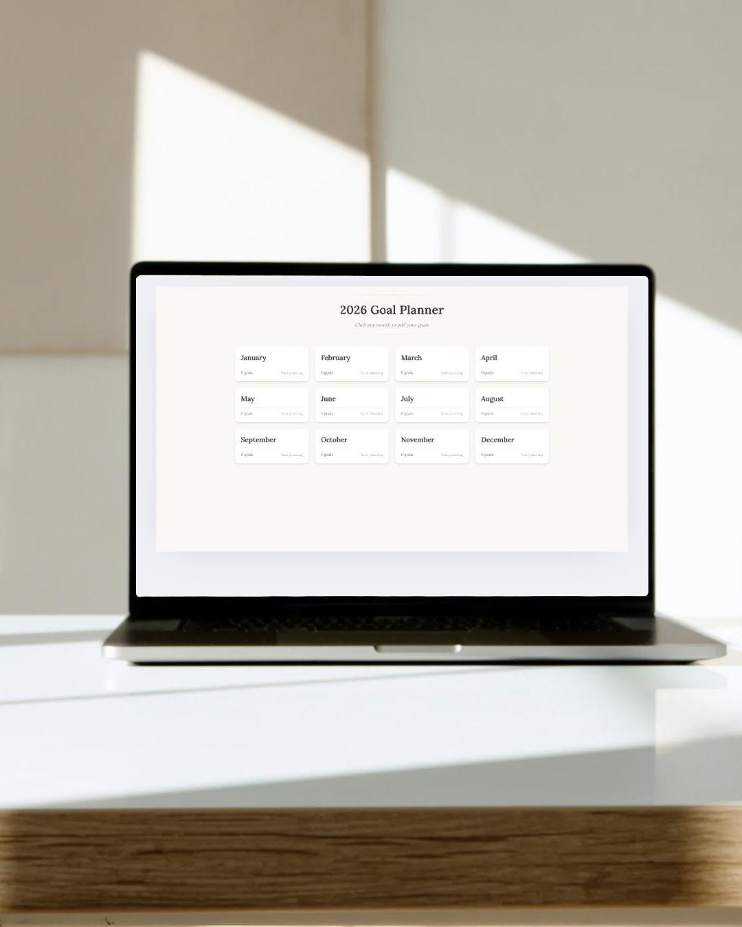 2026 Interactive Monthly Goal Planner | Canva Digital Planner ...