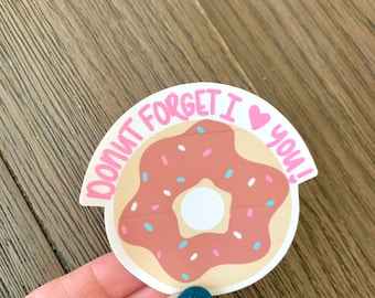 I Donut Care Sticker Cute Car Decal Laptop Decal Donut Bumper - Etsy