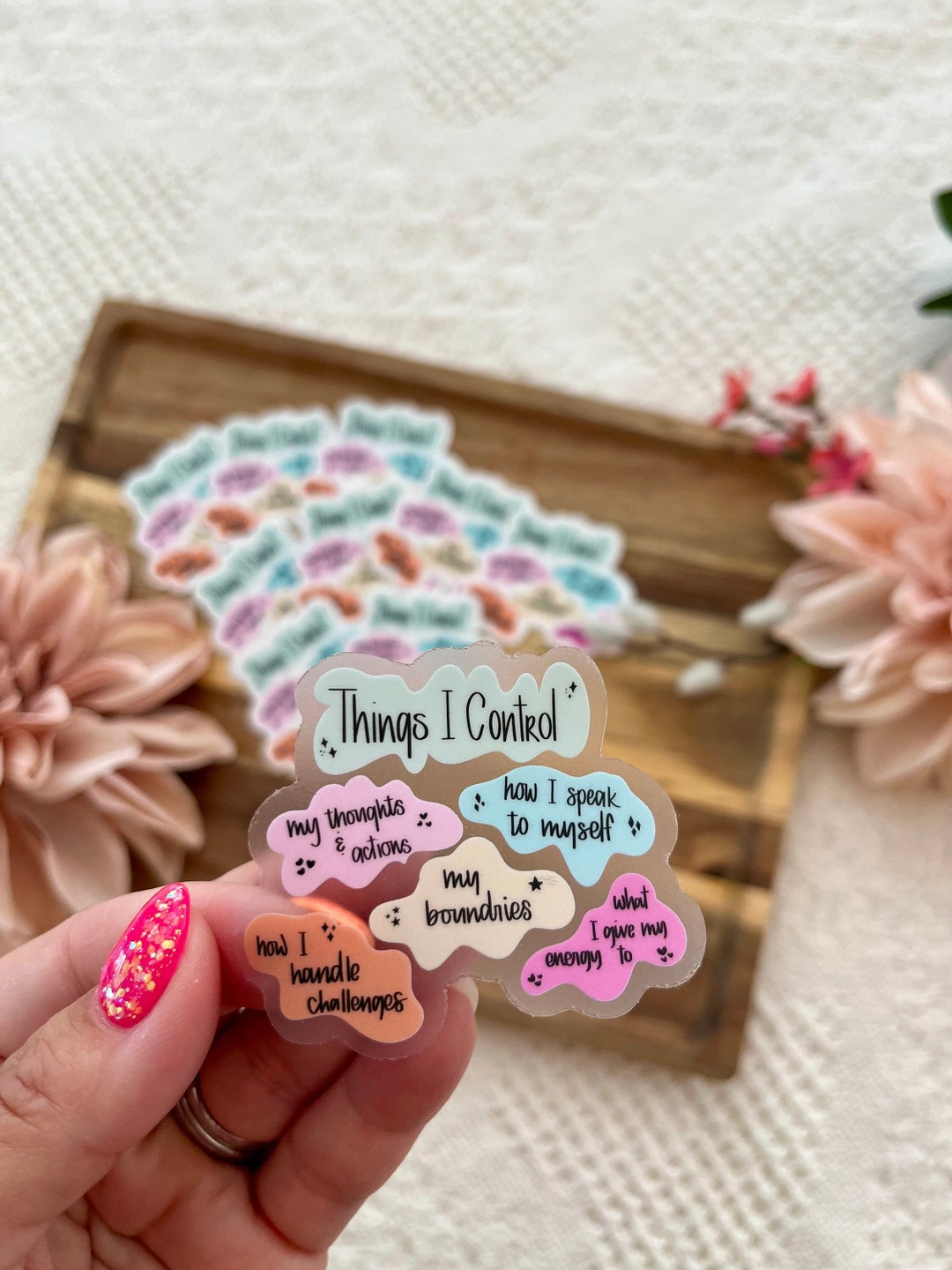 Clear Things I Can Control Sticker - Etsy