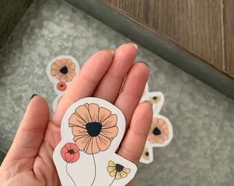 Daisy Sticker Daisy Waterproof Sticker Laptop Sticker - Etsy